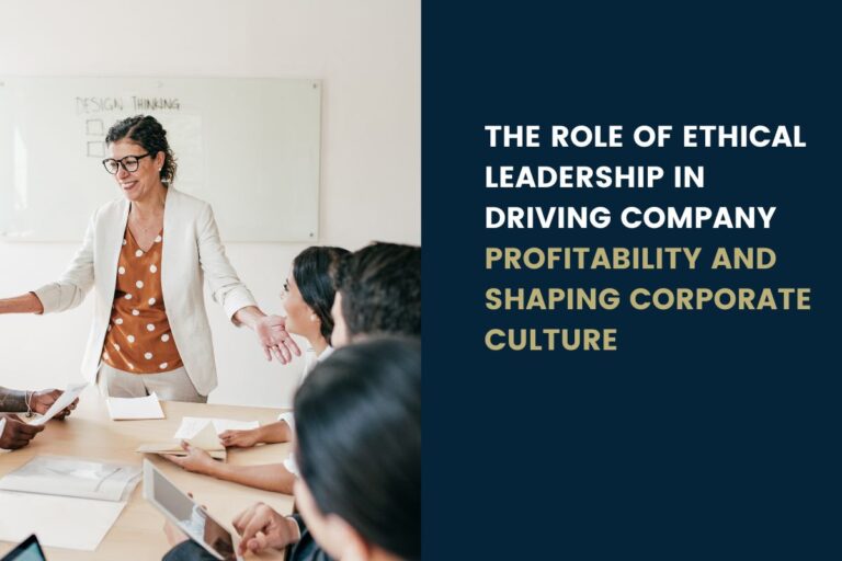 Ethical Leadership Company Profitability and Culture